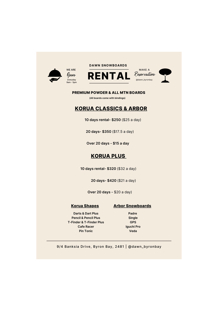 Demo Boards – Dawn Store